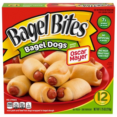 Bagel Bites Bagel Dogs With Oscar Mayer Frozen Snacks - 12ct/7.75oz ...