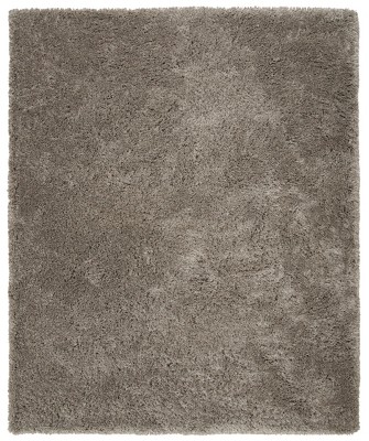 Supreme Shag Sgs621 Hand Tufted Area Rug - Dark Grey - 8'x10 ...
