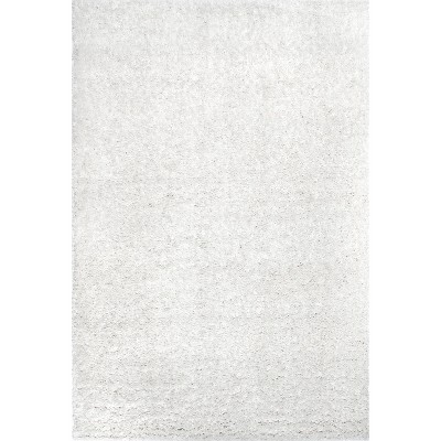 Nuloom Kara Solid 7x9 Shag Indoor Area Rug For Living Room Bedroom ...