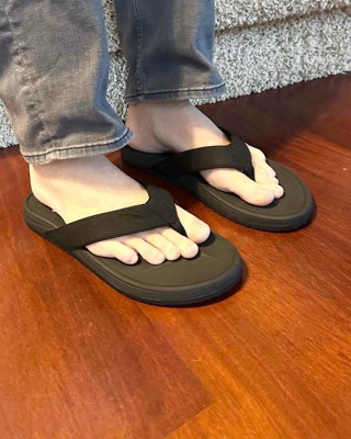 Men's Ian Comfort Flip Flop Thong Sandals - Goodfellow & Co™ Brown Xl ...