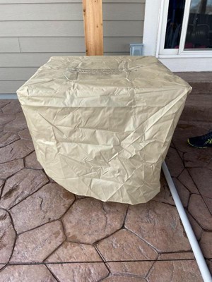 30" Square Stamped Steel Wicker Outdoor Fire Pit - Threshold™: Lava ...