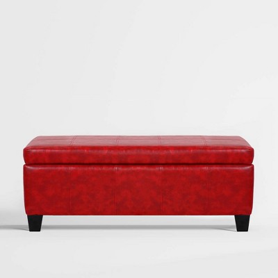 Westintrends Westintrends 42" Storage Ottoman Bench For Living Room ...