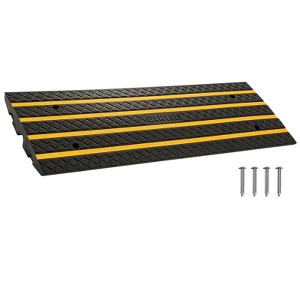 2 Pack Rubber Curb Ramp 33000 LBS Heavy Duty Low Profile Driveway Slope ...