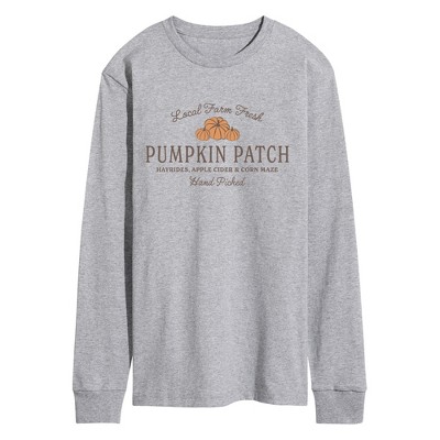 Men's - Instant Message - Pumpkin Patch Long Sleeve Graphic T-Shirt ...