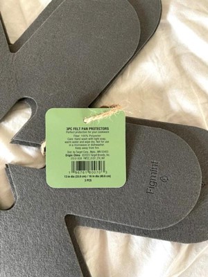 Felt Pan Protectors Gray - Figmint™ : Target