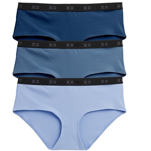 Tomboyx Women's Lightweight 3-pack Hipster Underwear, Cotton Stretch ...