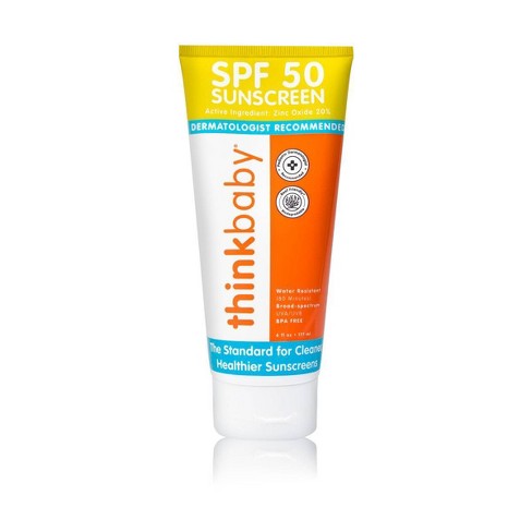 Thinkbaby Mineral Sunscreen Lotion Spf 50 - 6 Fl Oz : Target