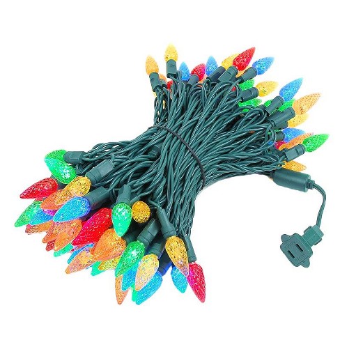 Novelty Lights Multicolored C6 Led Christmas String Lights 100 ...