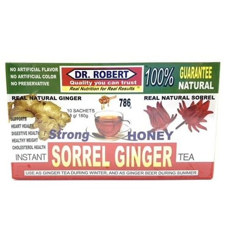 Dr. Robert Strong Honey Instant Sorrel Ginger Tea : Target