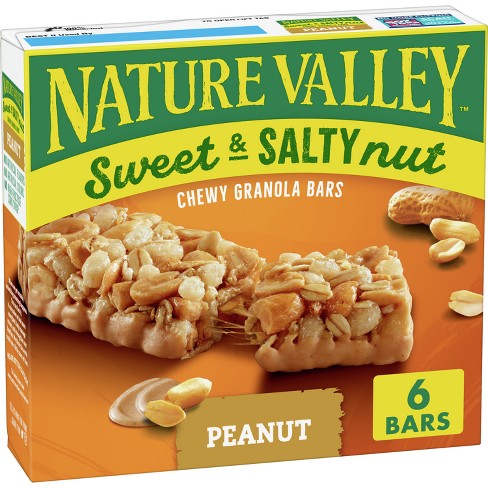 Nature Valley Sweet & Salty Nut Peanut Granola Bars - 7.4oz/6ct : Target