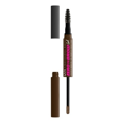 Nyx Professional Makeup Zero To Brow Longwear Eyebrow Gel 06 Chocolate 0.06 Fl Oz Target