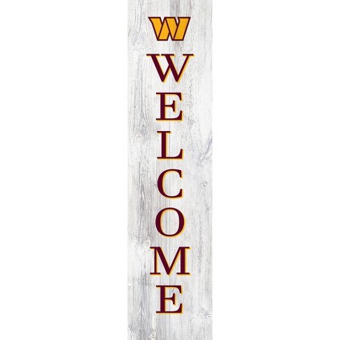 Nfl Washington Commanders 48" Welcome Leaner : Target