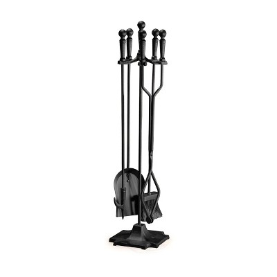 Hastings Home Medieval Knight Cast Iron Fireplace Tool Set - Antique ...