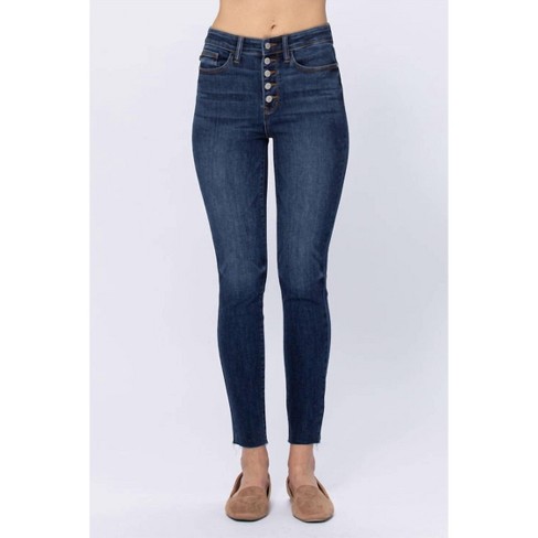 Women's High Rise Button Fly Jeans - Judy Blue : Target