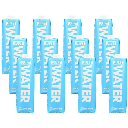 Just Water 100% Spring Water - Case Of 12/33.8 Oz : Target