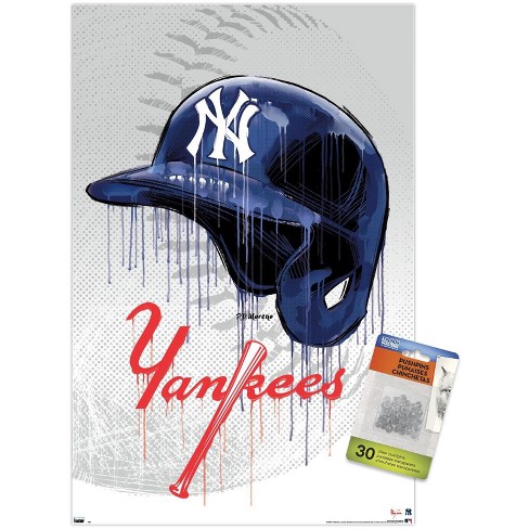 Trends International Mlb New York Yankees - Drip Helmet 20 Unframed ...