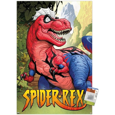 Trends International Marvel Spider-rex - Portrait Unframed Wall Poster ...