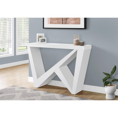 Nicbex Narrow Console Table With Asymmetrical Base Design,stylish ...