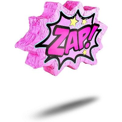 Zap! Girl Hero Pinata For Pink Hero Birthday, Comic Book Themed Party ...