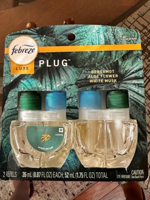 Febreze Luxe Plug Dual Refill Air Freshener - Rainforest - 1.75 Fl Oz ...