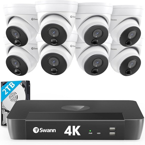 Swann Master 4k 8 Channel Home Security Surveillance System, 2tb Nvr, 8 ...