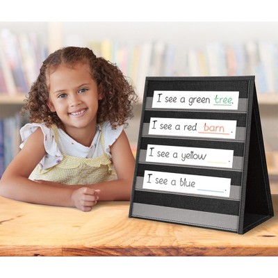 Teacher Created Resources® Black Desktop Pocket Chart, 15-1/2" X 12 ...