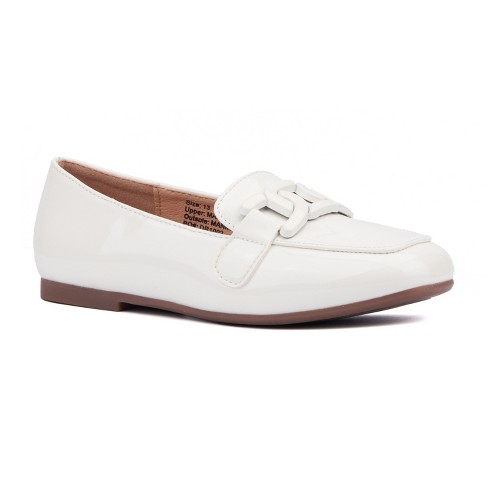 Olivia Miller Girl's Yippee Loafer - 4, White : Target