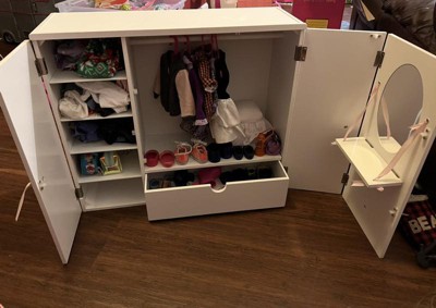 Our Generation Wooden Wardrobe - Closet For 18" Dolls : Target