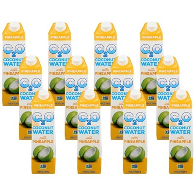 C2o Coconut Water With Ginger, Lime, And Turmeric - Case Of 12/17.5 Oz ...