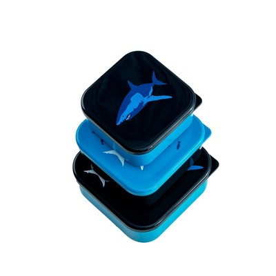 Wildkin Kids Nested Snack Containers - Sharks : Target