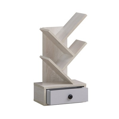 Costway Tree Bookshelf 8-tier Bookcase Free Standing Book Rack Display ...