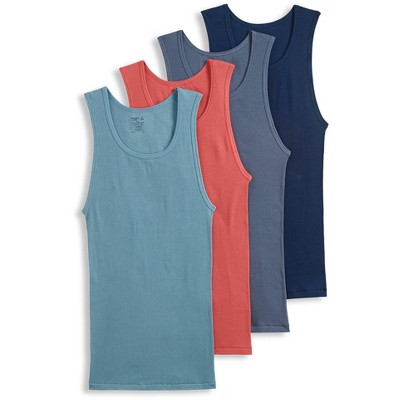Men's 4pk Ribbed Tank Top - Goodfellow & Co™ Black Xl : Target