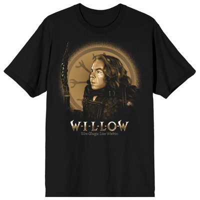 Willow Series Nelwyn Monochromatic Fade Men's Black Crew Neck Short ...