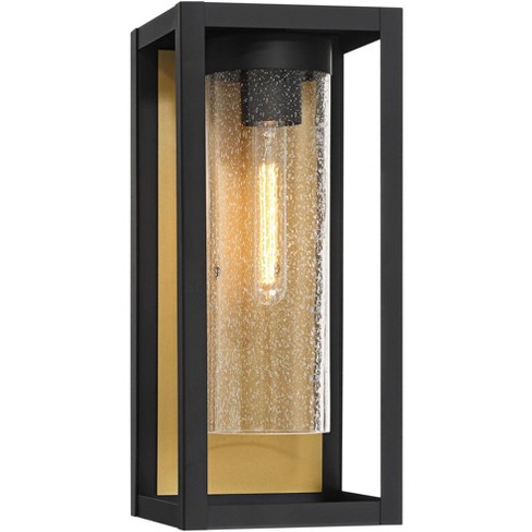 John Timberland Wyatt 17" High Modern Outdoor Wall Light Fixture Mount ...