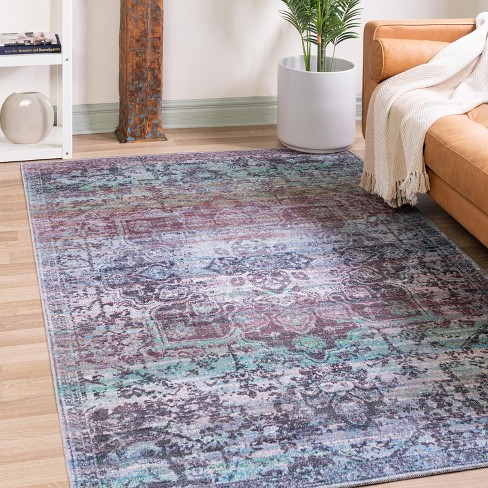 Unique Loom 7' 3 X 10' 0 Renaissance Roma Blue Green Area Rug : Target