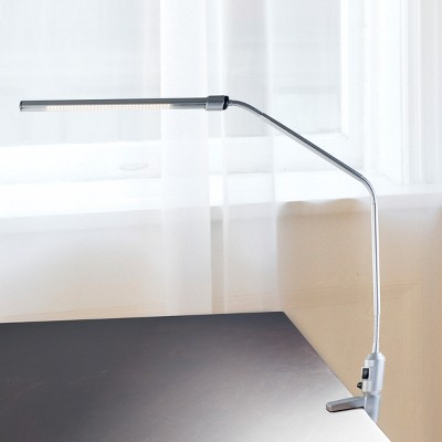 Hastings Home Modern Contemporary LED Clamp Desk Lamp – Silver : Target