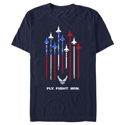 Men's United States Air Force Fly Fight Win American Flag T-shirt : Target
