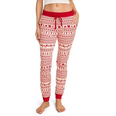 Jockey Women's Fam Jams Jogger M Bear Isle Print : Target