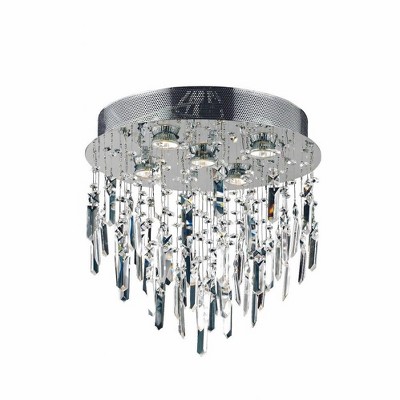 Elegant Lighting Galaxy 5 - Light Flush Mount In Chrome : Target