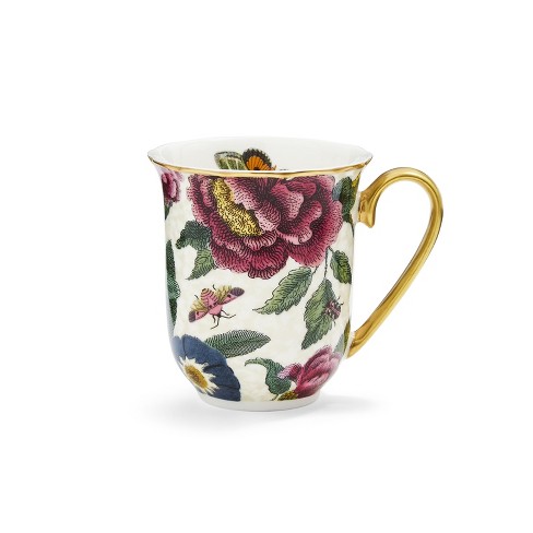 Spode Creatures Of Curiosity Cream Floral 12 Ounce Mug, Spode Creatures ...