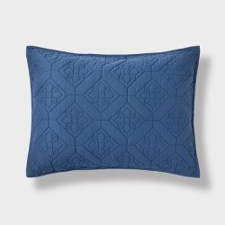 Euro Channel Stitch Velvet Quilt Sham Soft Blush - Threshold™ : Target