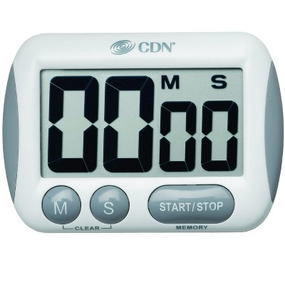 Cdn Tm15 Extra Large Display Kitchen Timer, White : Target