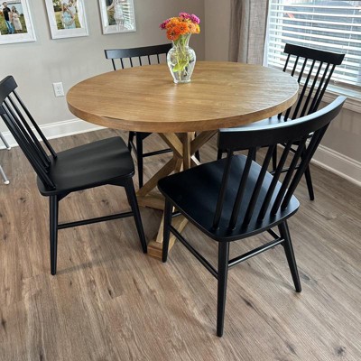 42" Litchfield Round Dining Table Light Brown - Threshold™ : Target