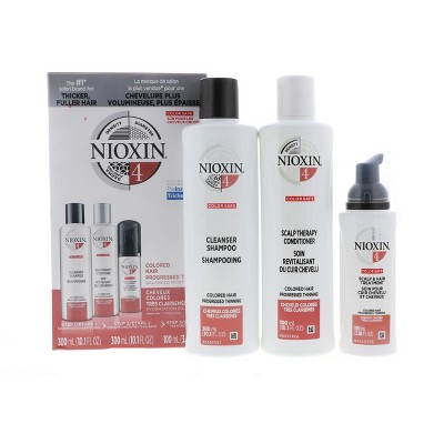 Nioxin System 4 Trio: Cleanser Shampoo 10.1 Oz , Scalp Therapy ...