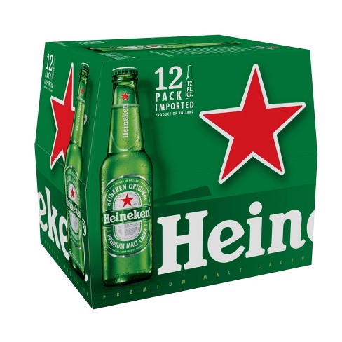 Heineken Original Lager Beer - 12pk/12 Fl Oz Bottles : Target