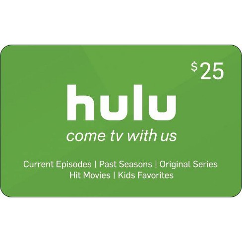 Hulu Gift Card $25 (mail Delivery) : Target