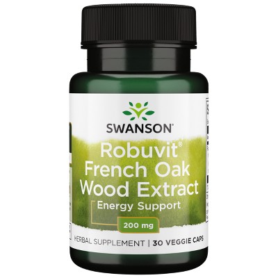 Swanson Robuvit French Oak Wood Extract 200 Mg 30 Veg Caps : Target