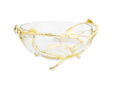 Classic Touch Gold Leaf Dish : Target