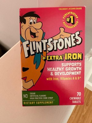 Flintstones Children's With Iron Chewable Multivitamin - 70ct : Target