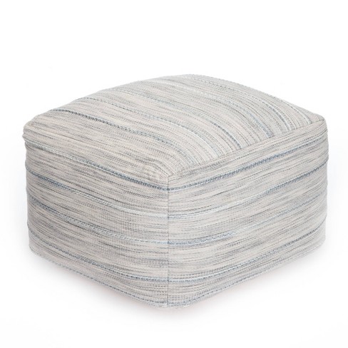 Joya Pouf Gray/ivory - Anji Mountain : Target